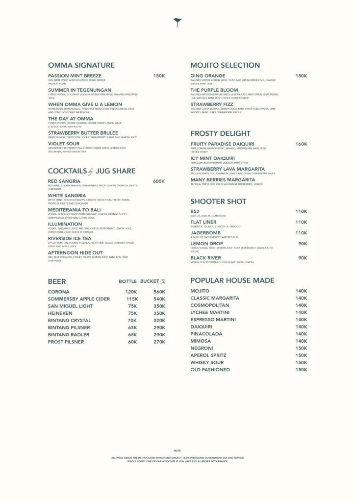 Omma Menu Reg