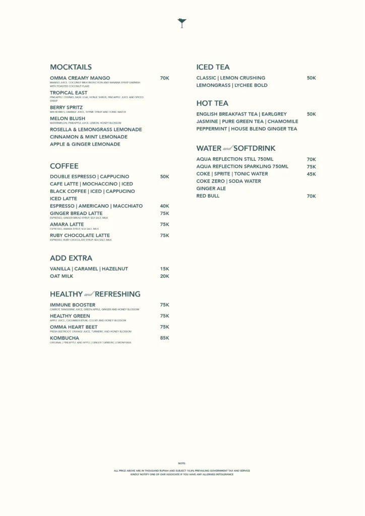 Omma Menu Reg